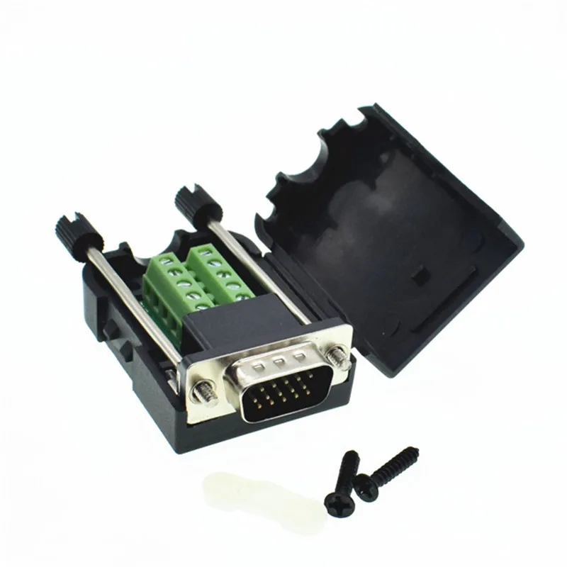 Conector adaptador macho DB15 de 15 Pines, Terminal VGA D SUB con ...
