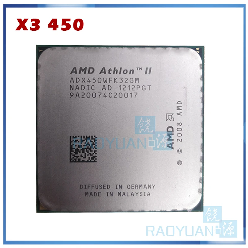 AMD Athlon II X3 450 X3 450 3.2GHz 트리플 코어 CPU 프로세서 ADX450WFK32GM 소켓 AM3 ...