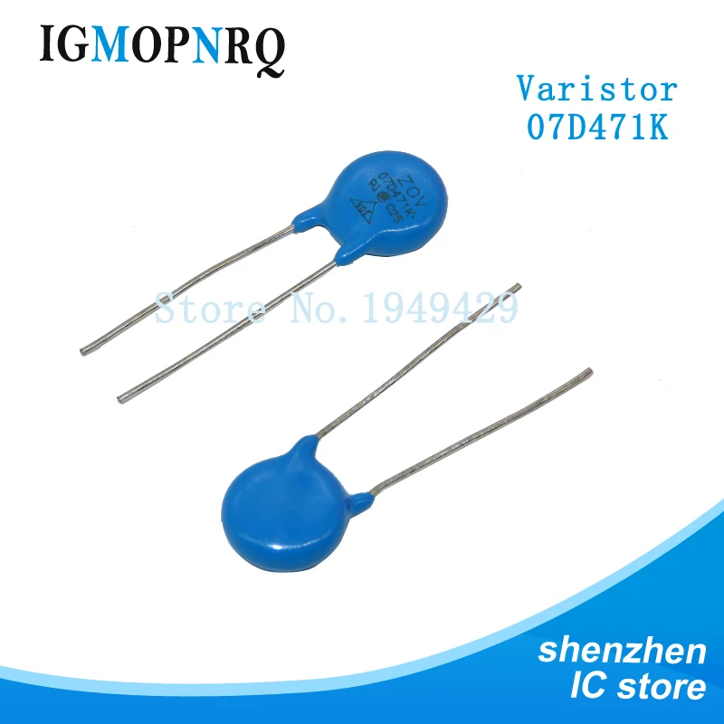 10PCS 07D471K Piezoresistor 7D471K 470V Varistor Resistor - AliExpress 502