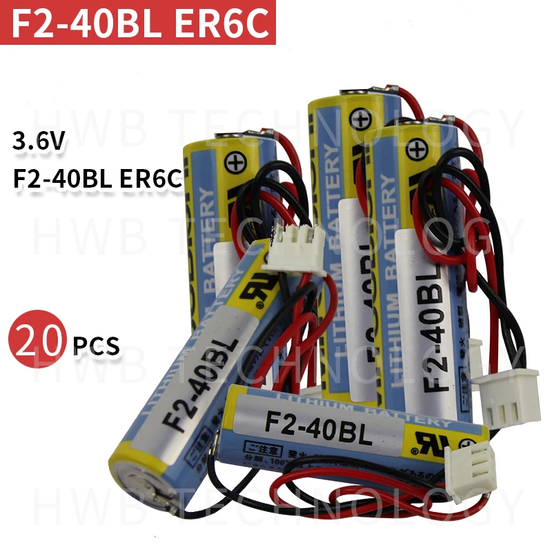 20pack New Original For Mitsubishi F2 40BL ER6 AA 3.6V PLC Lithium ...