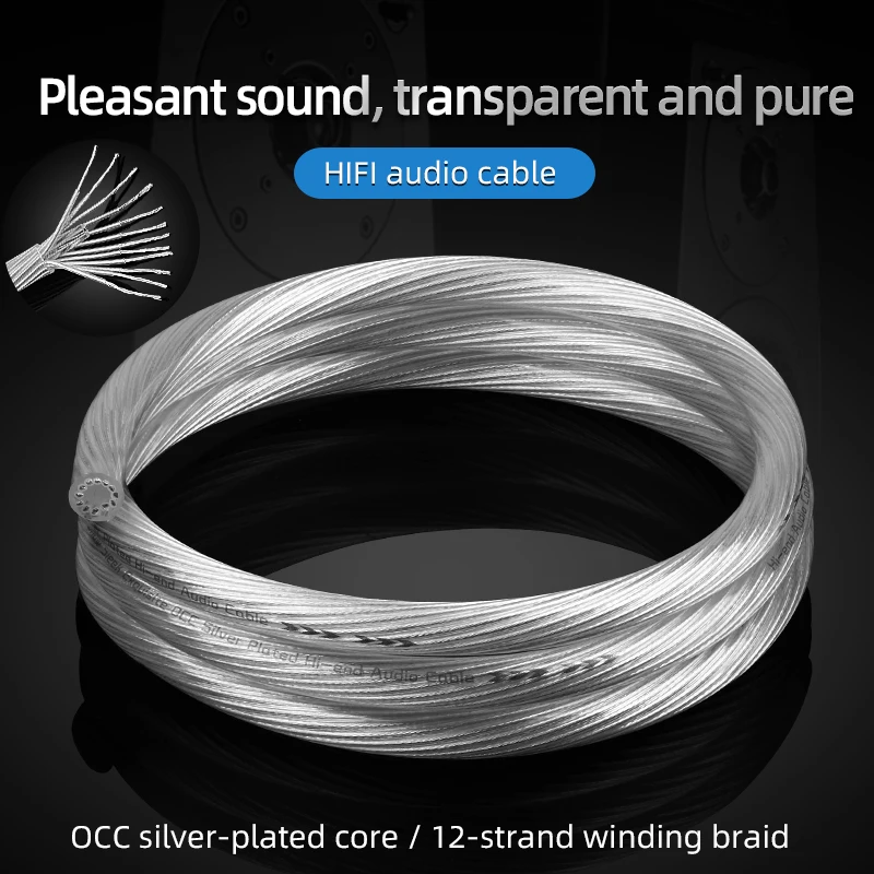 HIFI-OCC-silver-plated-signal-cable-loose-cable-12-strands-balance ...
