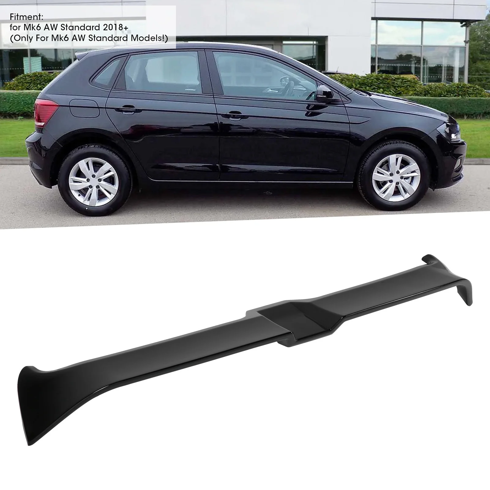 Rear Roof Spoiler Window Visor Wing Aerodynamic Part for MK6 AW ...