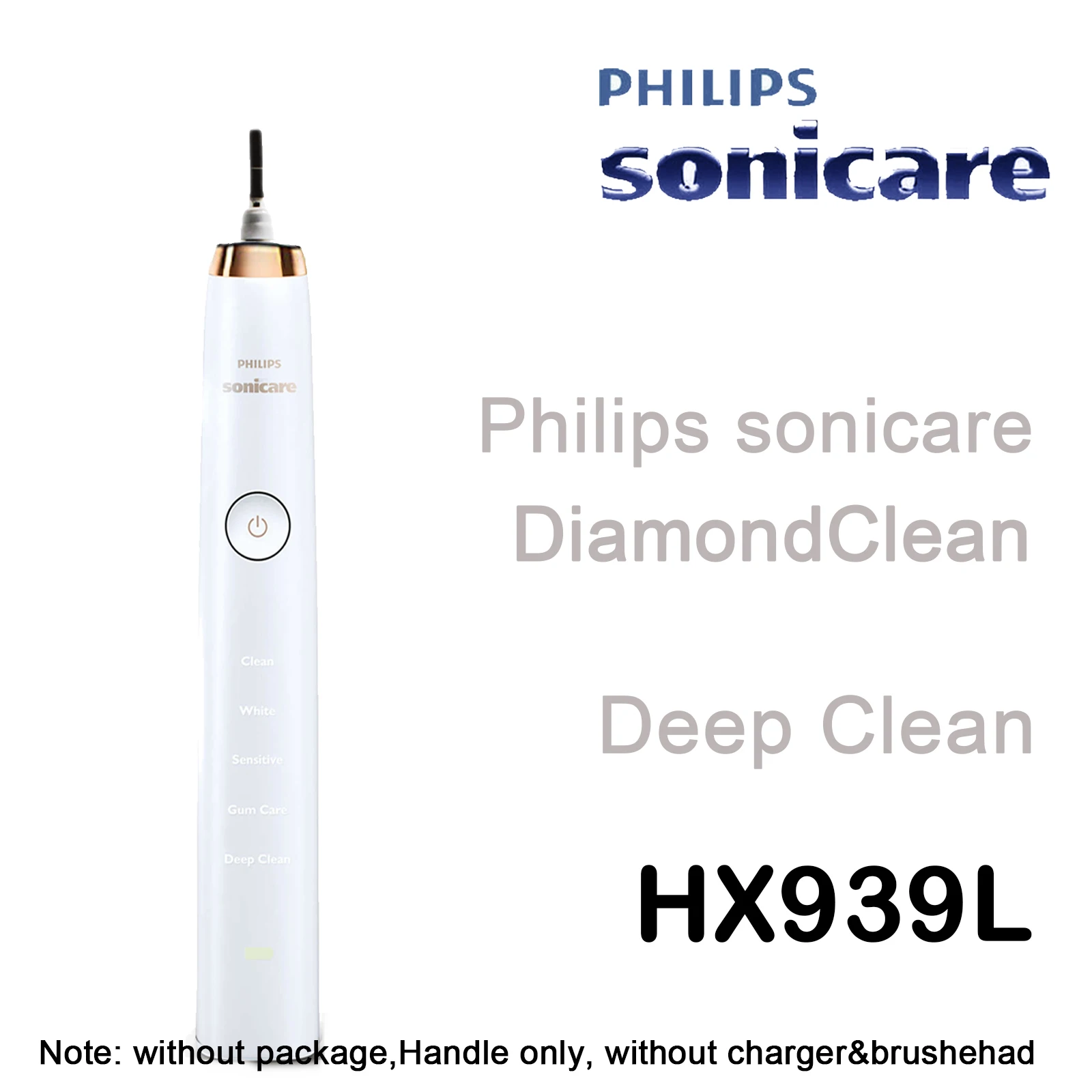 Philips cepillo de dientes eléctrico Sonicare DiamondClean HX939L, solo ...