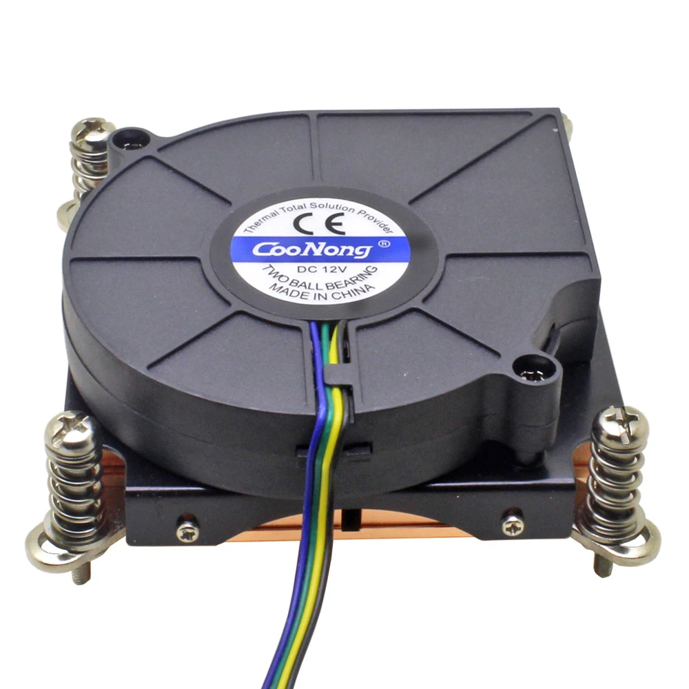 1u Server Cpu Cooler Cooling Fan Copper Skiving Heatsink For Intel Lga ...