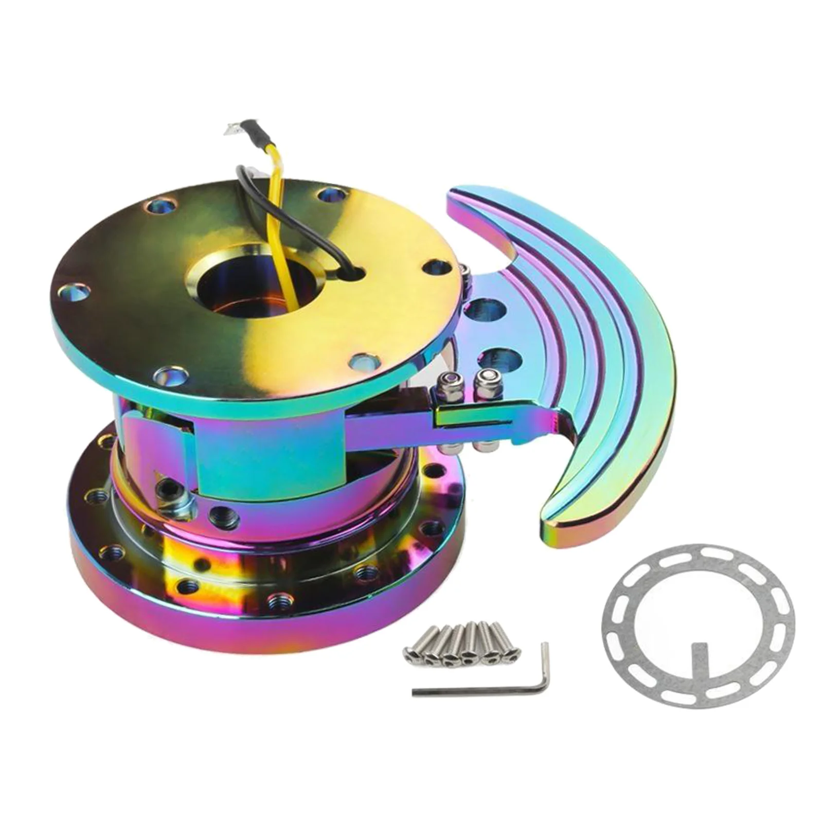 Steering Wheel Quick Release Snap Off Hub Adapter 6 Hole Remove Kit ...