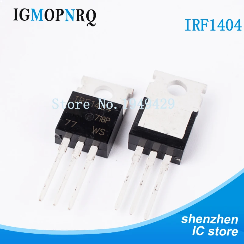 10pcs Irf1404pbf Irf1404 To-220 Mosfet Mosft 40v 162a 4mohm 160nc New ...