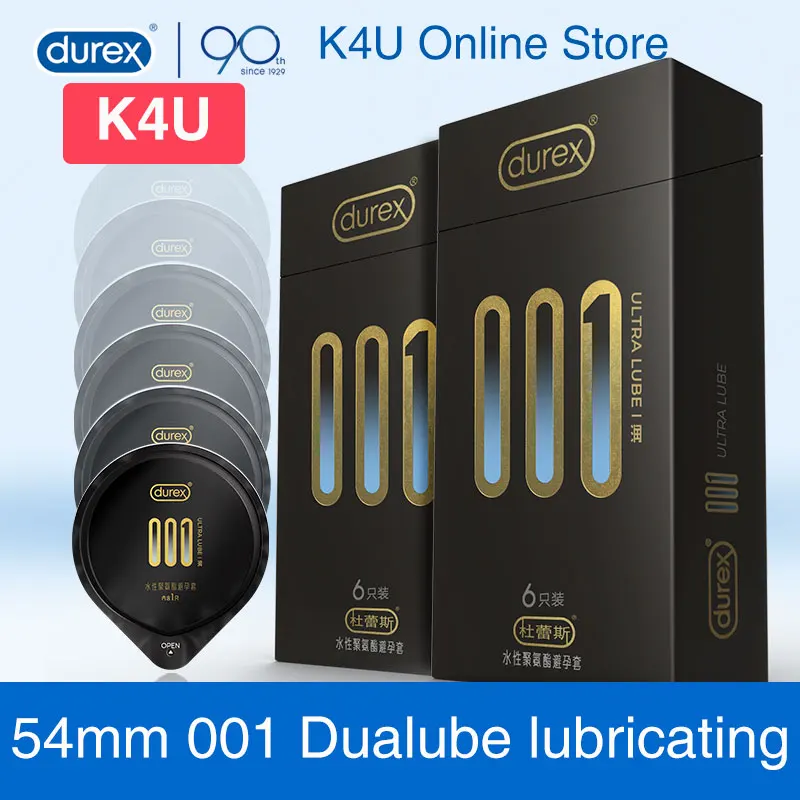 New Durex Polyurethane Condoms For Men 54mm 001 Double Extra ...