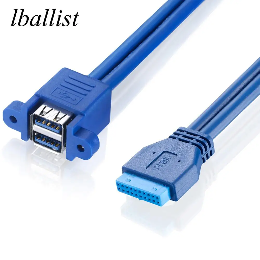 Usb 3.0 Cable | Motherboard | Data Cables - 20pin Dual Usb 3.0 Female ...