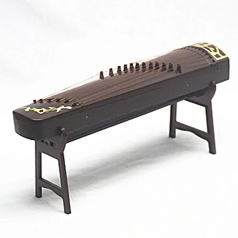 Chinese Zither Model Toy Vivid Appearance Metal Wooden Miniature ...