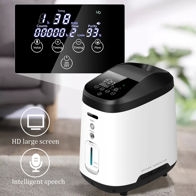 220V/110V 2-9L/min Adjustable Oxygen Concentrator Machine Generator ...