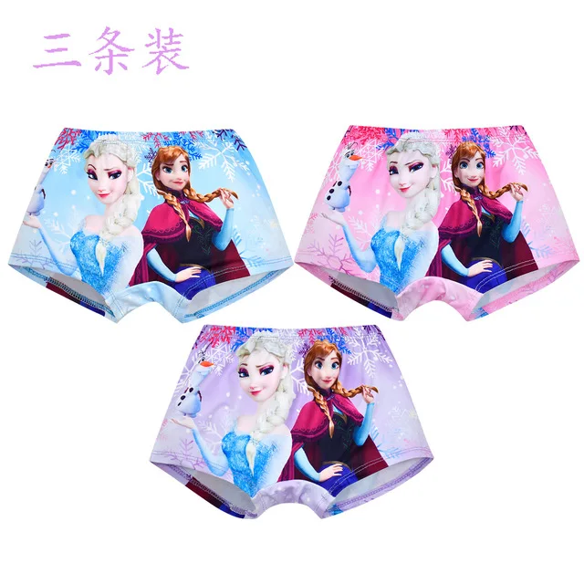 3 Pieces Children's Underwear Disney Frozen Princess Girls Panties ...