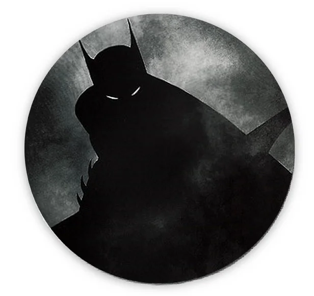 Merchandmania Round Mat Man Bat Hero Comics For Raton Computer Pc ...