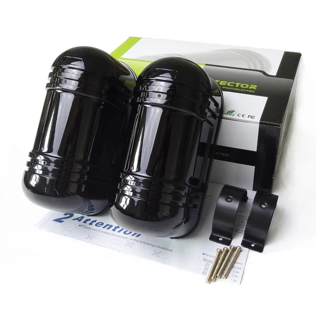 Waterproof Dual Beam Sensor Active Infrared Intrusion Detector IR 10m ...
