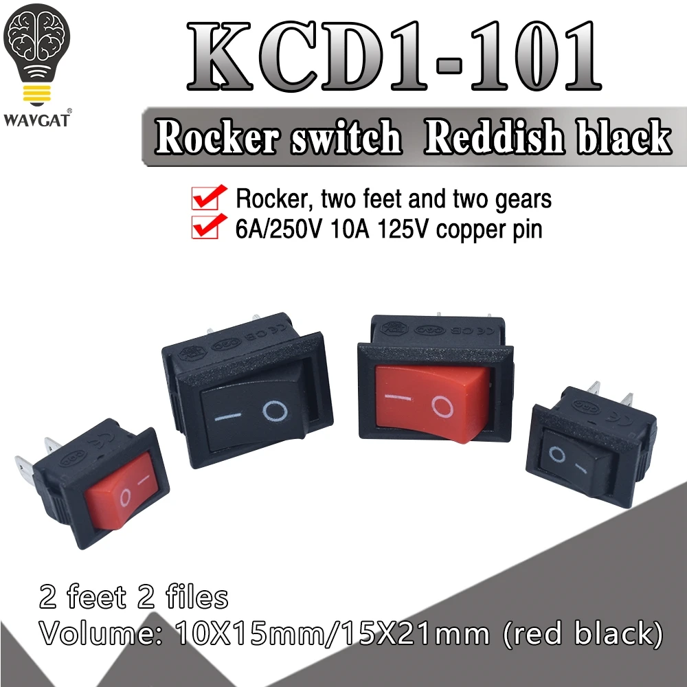 5-pces-kcd1-rocker-switch-push-button-mini-switch-6a-10a-250v-KCD1-101 ...
