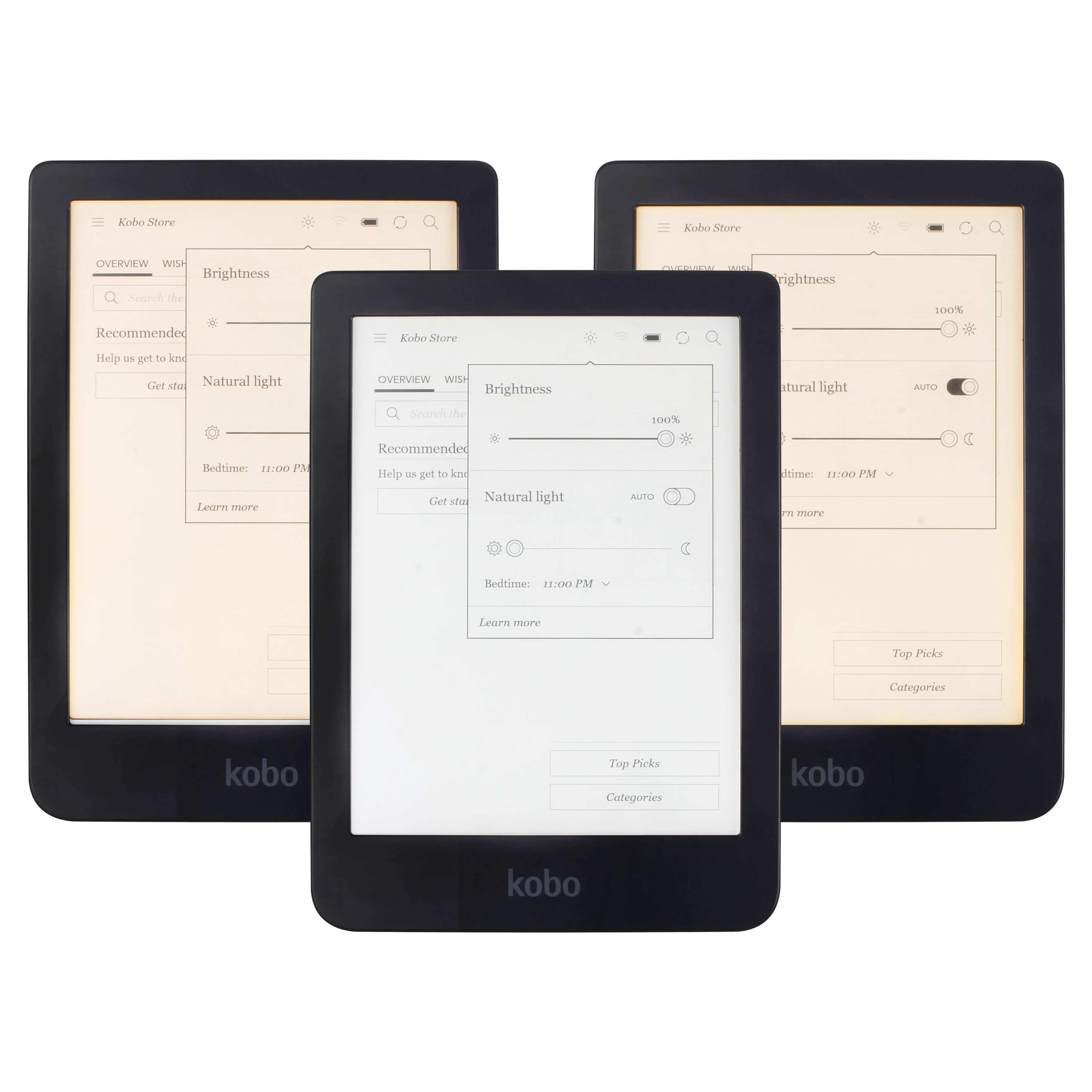 KOBO-Clara-HD-N249-eReader-Touch-screen-e-Book-Reader-e-ink-Front-Light ...