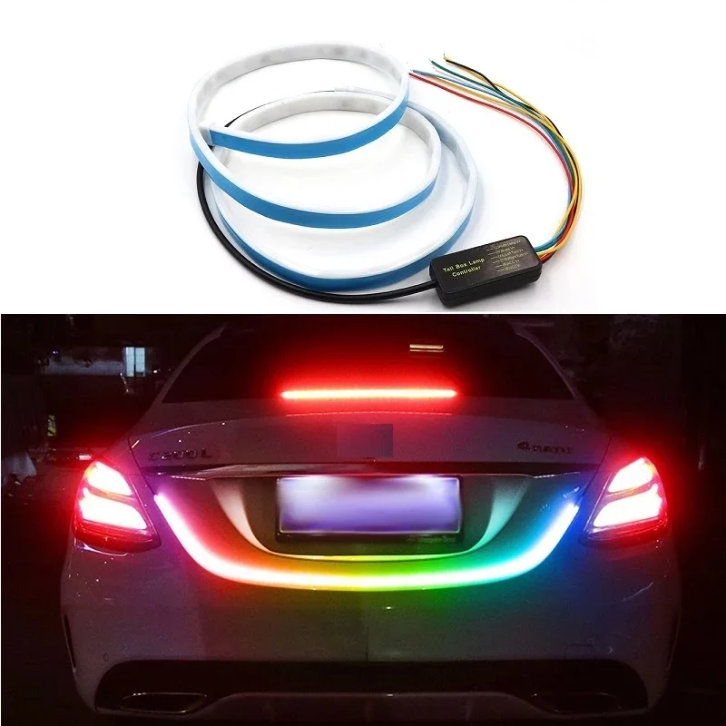 1-2m-Car-Rear-Trunk-Tail-Light-Dynamic-Reverse-Warning-LED-Strip-12v ...
