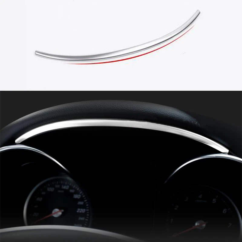Stainless Front Middle Dashboard Cover trim for Mercedes Benz C Class ...