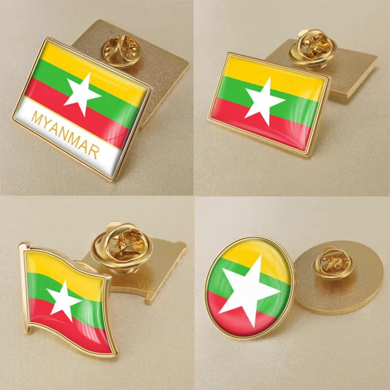 Burma Map | Myanmar Flags Badge | Burma Myanmar | Myanmar Flag Pin ...