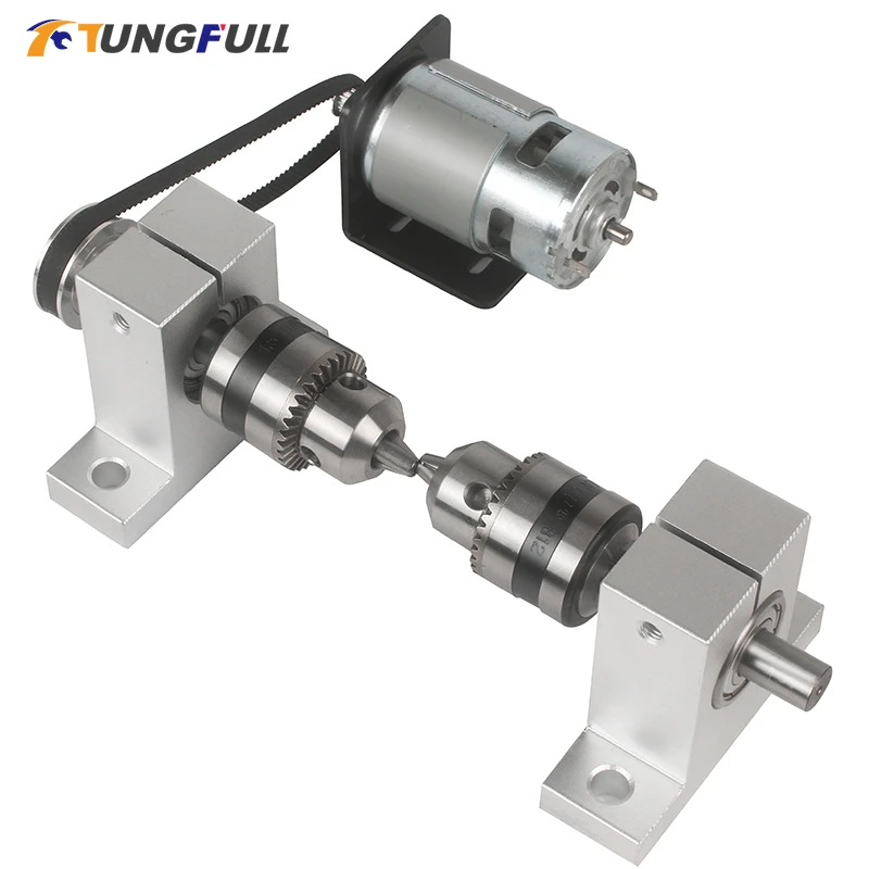 300W Four Jaw chuck Spindle Assembly Ball Machine Multifunctional Micro ...