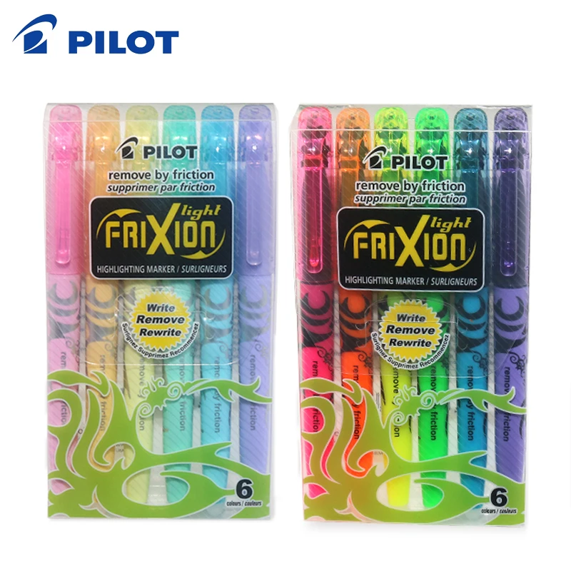 Pilot Faixion Erasable Highlighter SW FL Marker Friction Rub Student ...