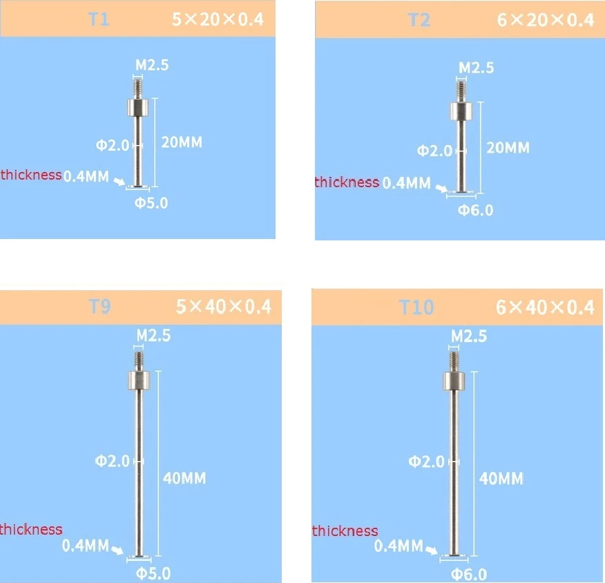 1 5 pcs M2.5 หัว Dial Gauge Probe,เข็มเคล็ดลับ Probe สำหรับหน้าปัด ...