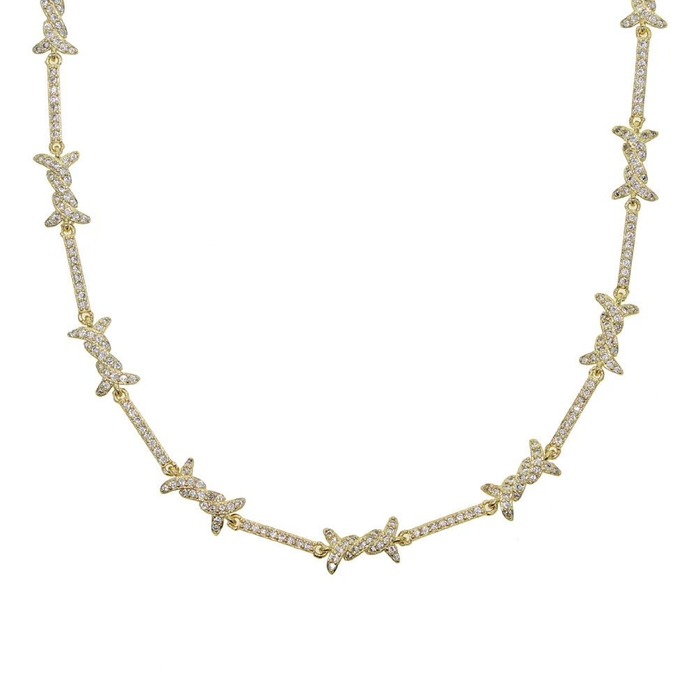 Barbed wire chain iced out store