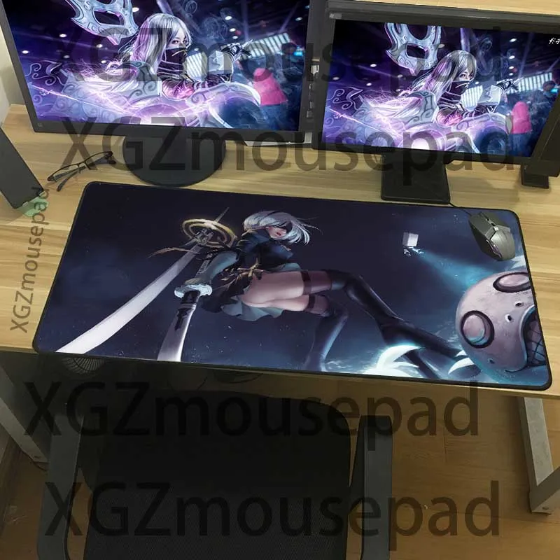 XGZ Anime Mouse Pad Black Overlock Anime NieR Automata Computer Desk ...