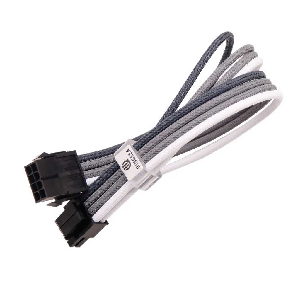 AWG GPU PSU Sleeved Graphics Card Extension Cable 30cm 8Pin ATX Power ...