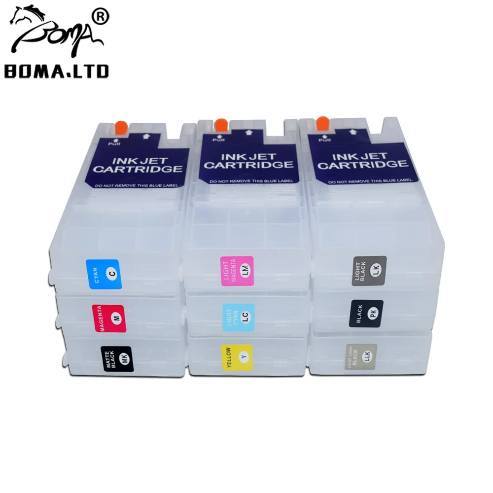 9Colors-160ML-Empty-Refillable-Ink-Cartridge-For-Epson-Stylus-Pro-3800 ...