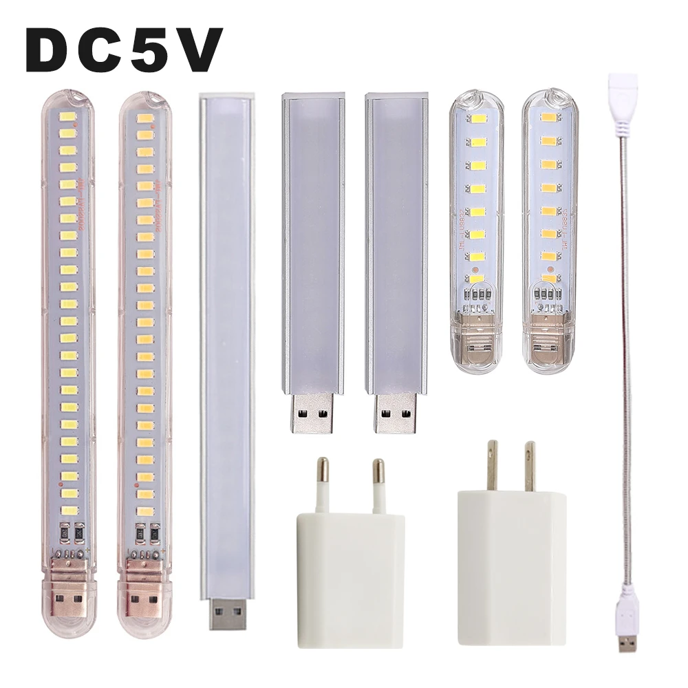 Dc 5v Mini Led Night Light Portable 10leds 24leds Usb Reading Table ...