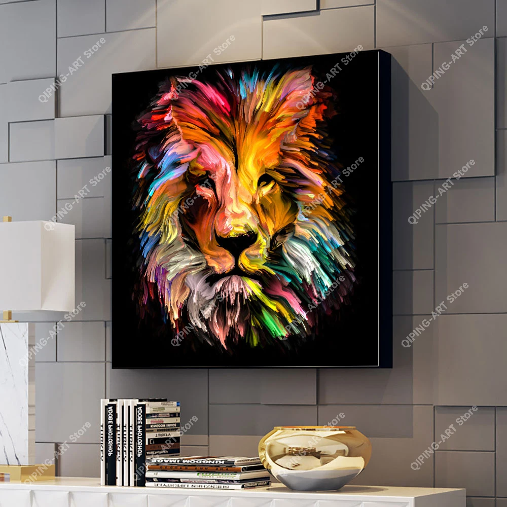 Abstract Lion Roar Painting