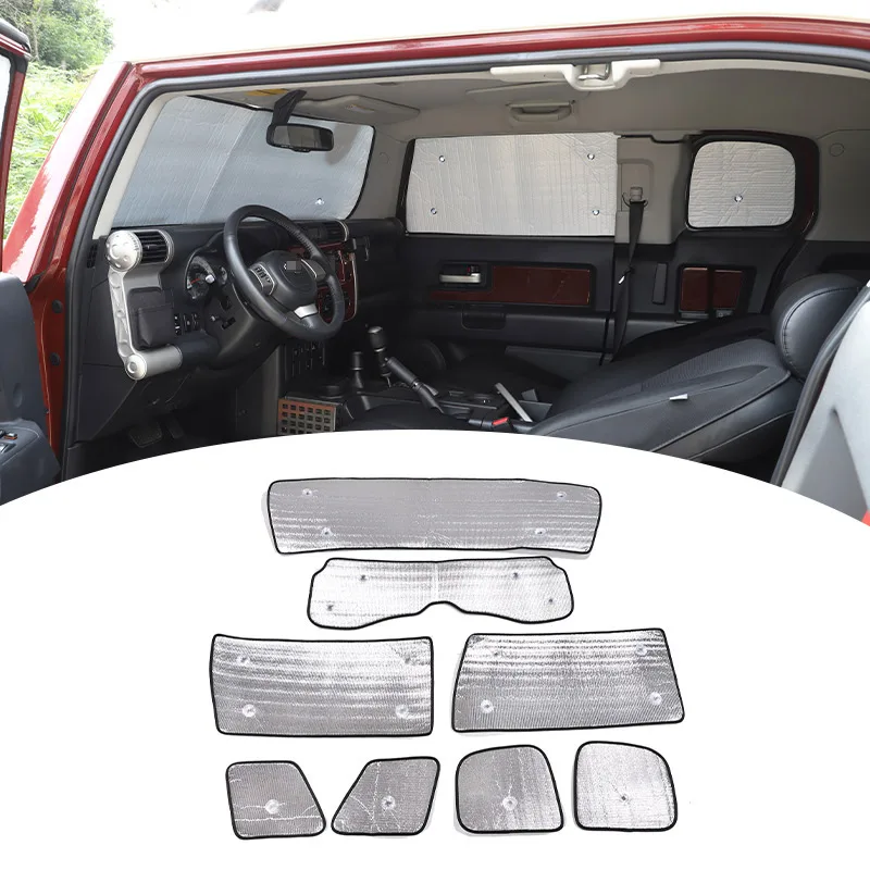 For Toyota Fj Cruiser 2007-2022 Aluminum Foil Car Front Windshield Full ...