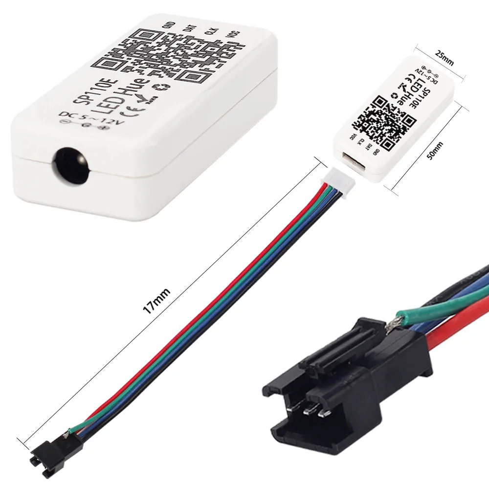 SP110E Bluetooth Pixel light Controller WS2811 WS2812B WS2812 dimmer ...