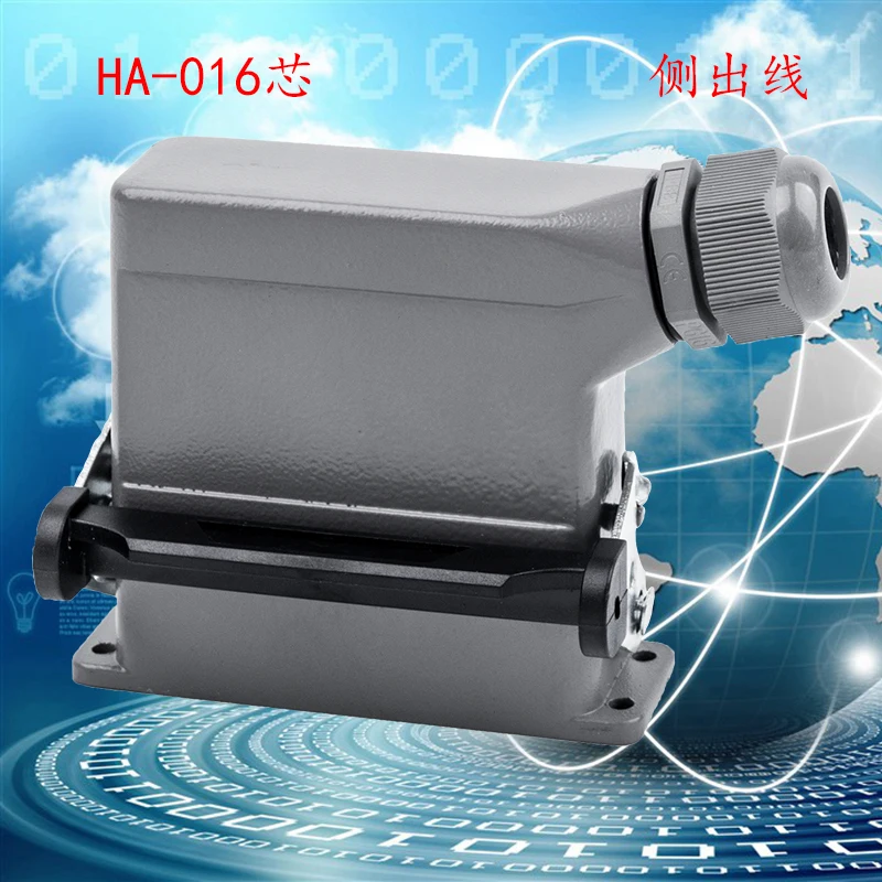 Rectangular-plug-heavy-duty-connector-hot-runner-connector-hdc-ha-016-core-16A-waterproof ...