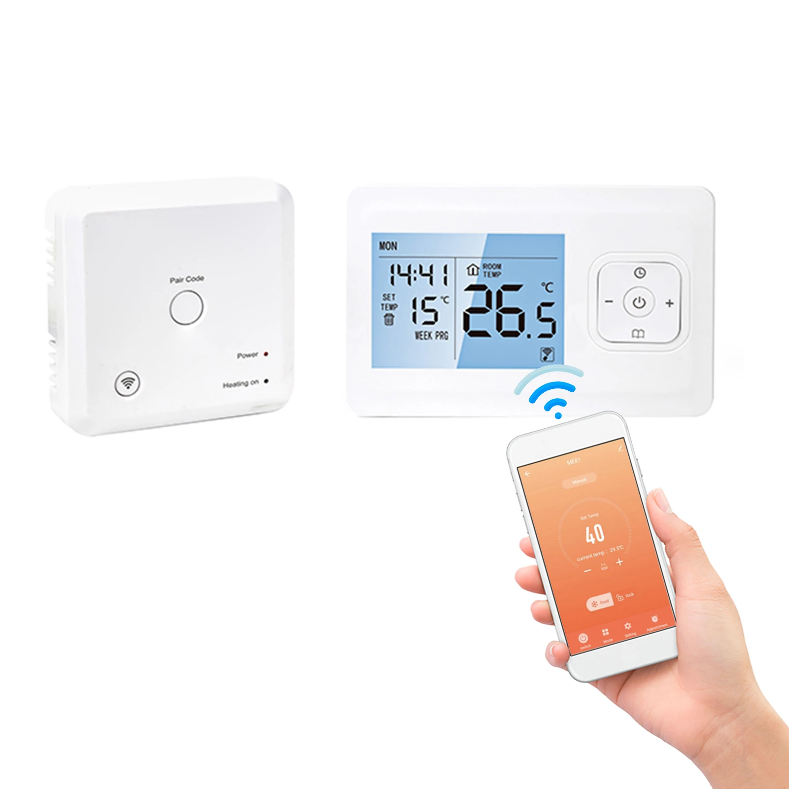 Wi-fi Smart Thermostat Wireless Programmable Thermostat With Rf ...
