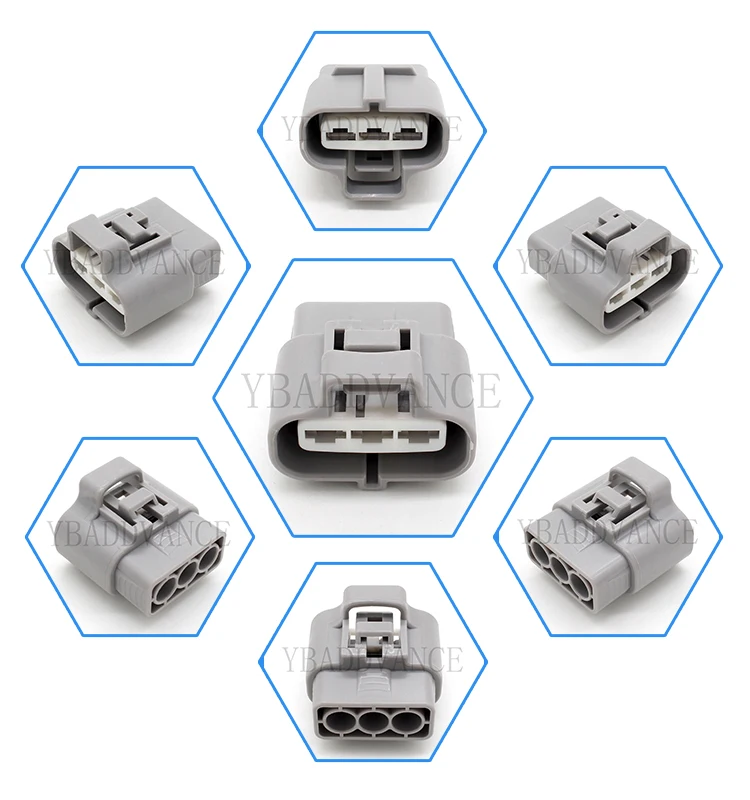 6189-0165 3 Pin 4.8mm(187) Ts Female Sumitomo Automotive Connector For ...