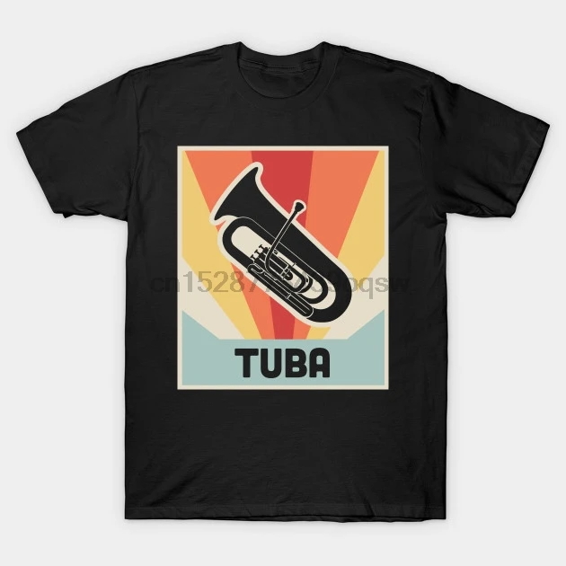 Camiseta de hombre Estilo Vintage TUBA Poster Tuba camiseta impresa ...