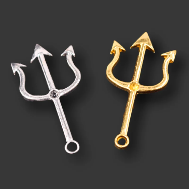 12pcs-Gold-Color-Silver-Color-Weapon-Trident-Pendants-Retro-Earrings ...