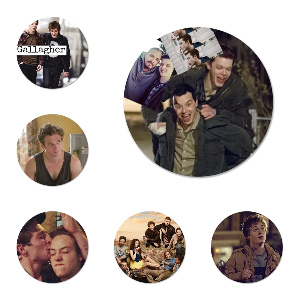 58mm Lip Gallagher Shameless Icons Pins Badge Decoration Brooches Metal ...