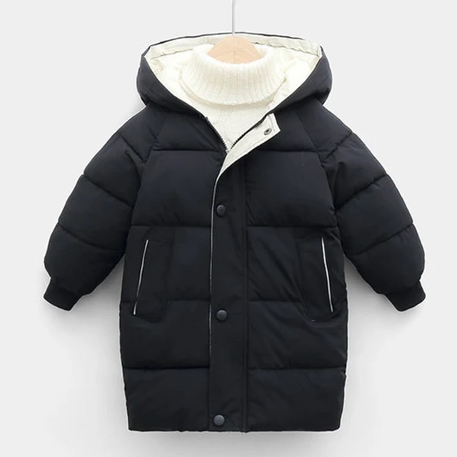 Kids Coats Baby Boys Jackets Fashion Warm Girls Hooded Snowsuit For 3-10Y Teen Children Thick ...