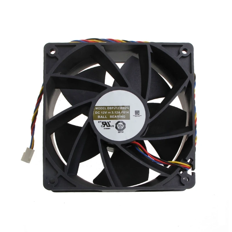 120mm-12cm-High-Speed-Cooling-Fan-DBPJ1238B2G-12V-4pin-Ball-Bearing ...
