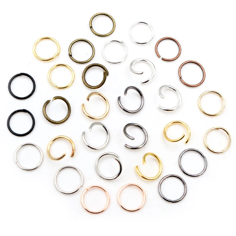 200Pcs 3/4/5/6/7/8/10Mm Metalen Diy Sieraden Bevindingen gesloten/Open ...
