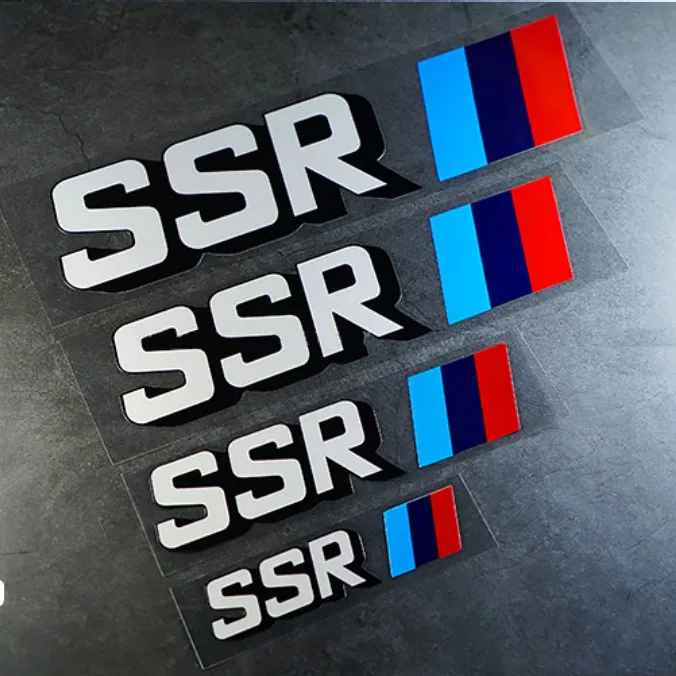 Car-Styling-SSR-Sticker-Car-Body-Window-Wheels-Spoke-Reflective-Decal ...