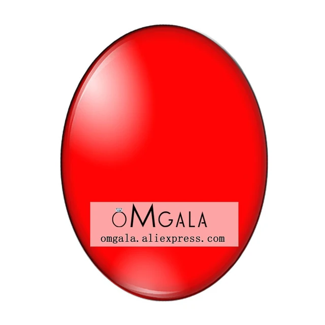 Red Oval Black Background