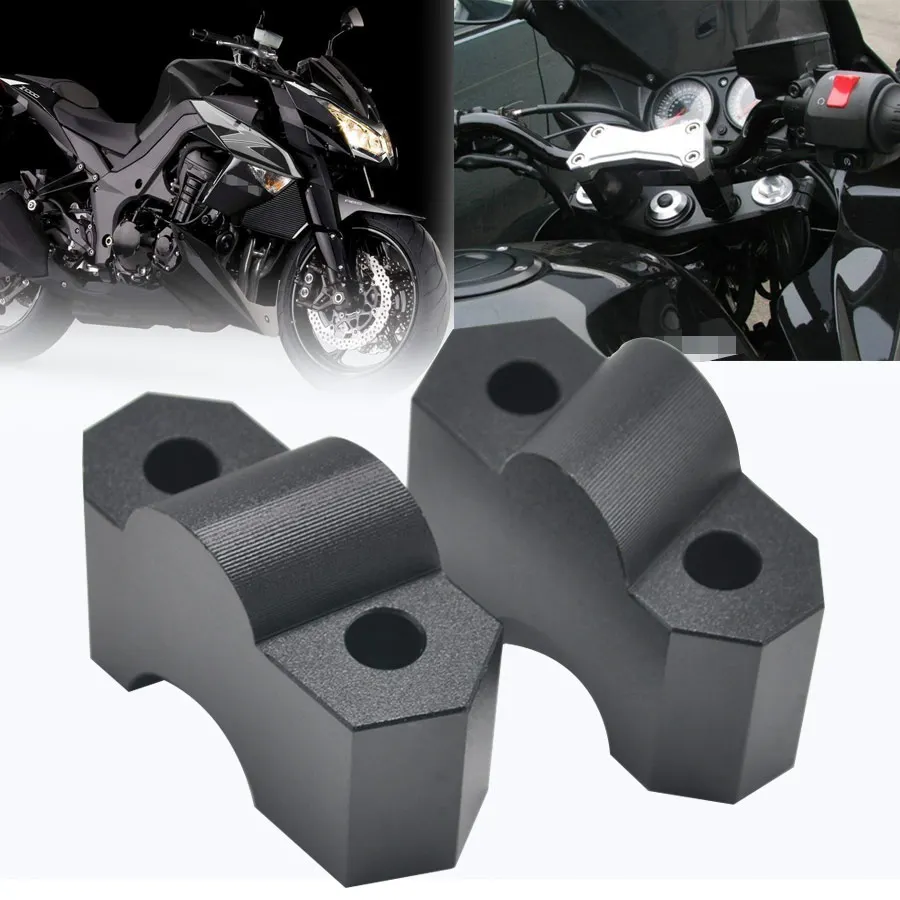 รถจักรยานยนต์อุปกรณ์เสริม Handlebar Risers Bar Clamp ขยายอะแดปเตอร์ ...