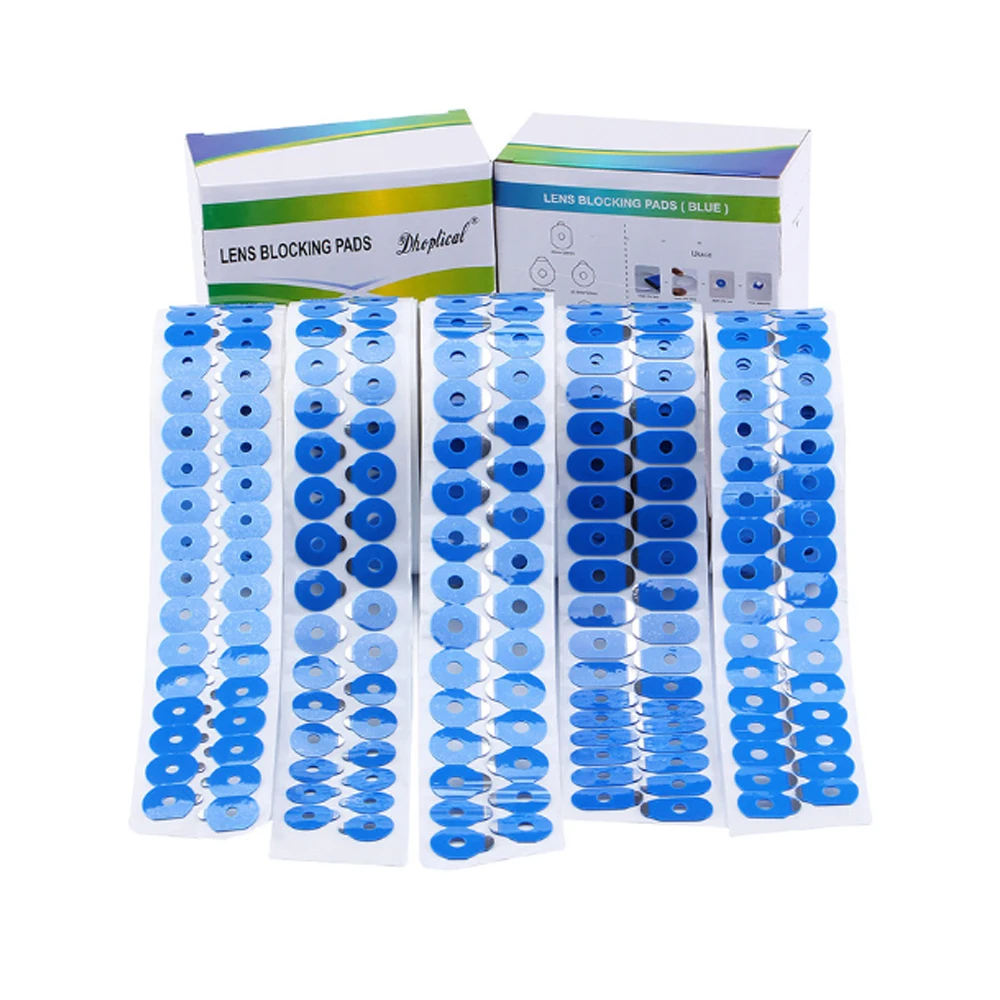 1000pcs High Quality Optical Lens Edging Adhesive Blocking Pad Sticker ...