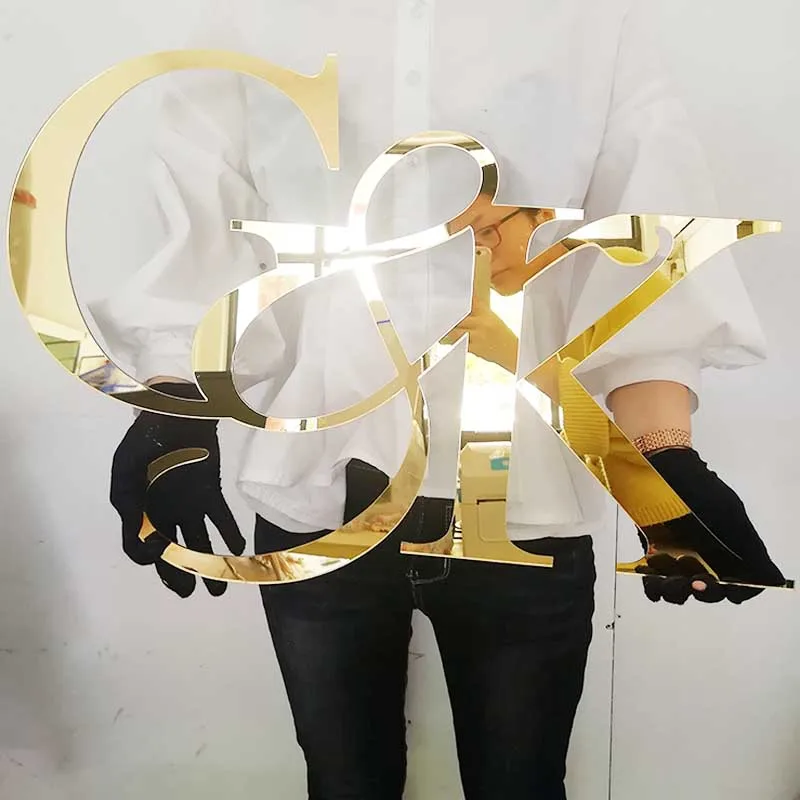 Couple Initials Ampersand,Wood Acrylic Initial Monogram,Bride and Groom ...