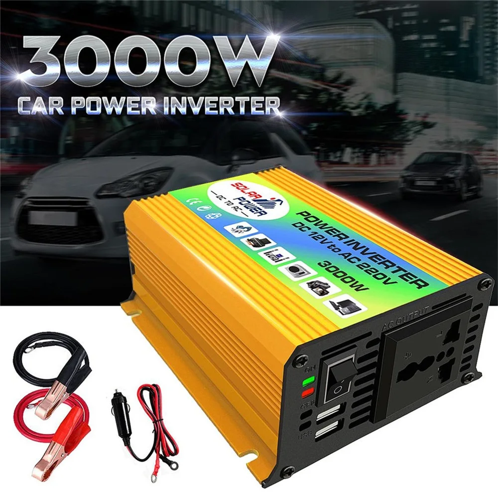 USB-charge-400W-Watt-DC-12V-to-AC-220V-Portable-Car-Power-Inverter ...