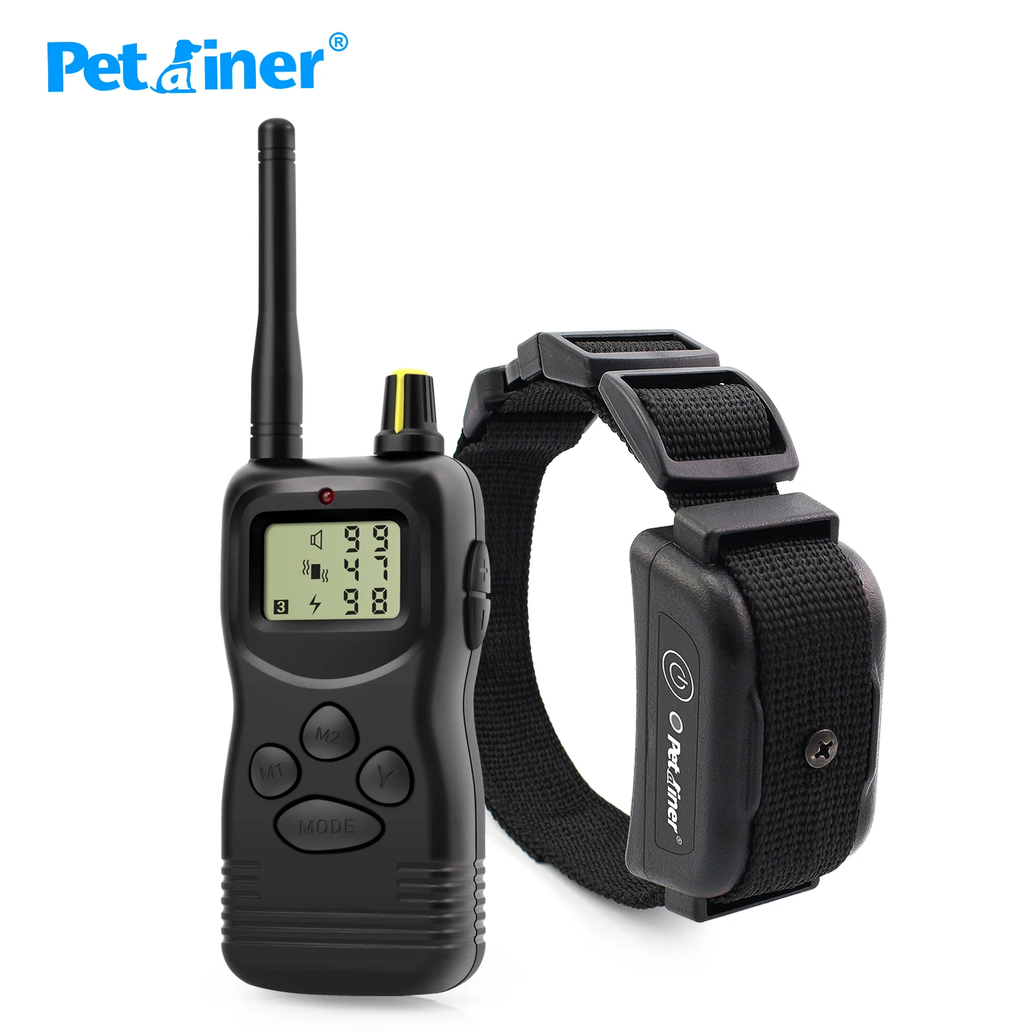 Petrainer Collar de Entrenamiento para Perros, Dispositivo Eléctrico con Control Remoto, 1000M ...