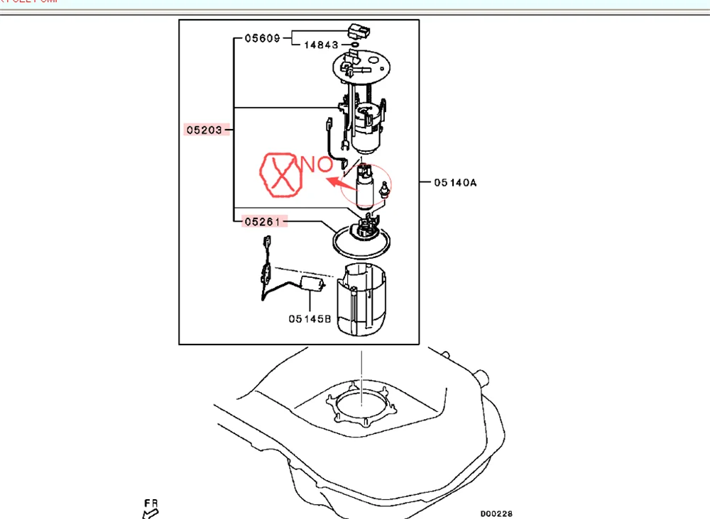 Фильтр топливный для Mitsubishi 07-12 Outlander 10-19 ASX 2WD 1770A118 ...